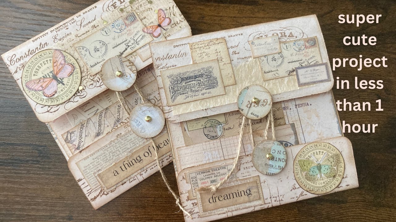 Cute Policy Closure Envelope Project for Junk Journal in Less Than 1 ...