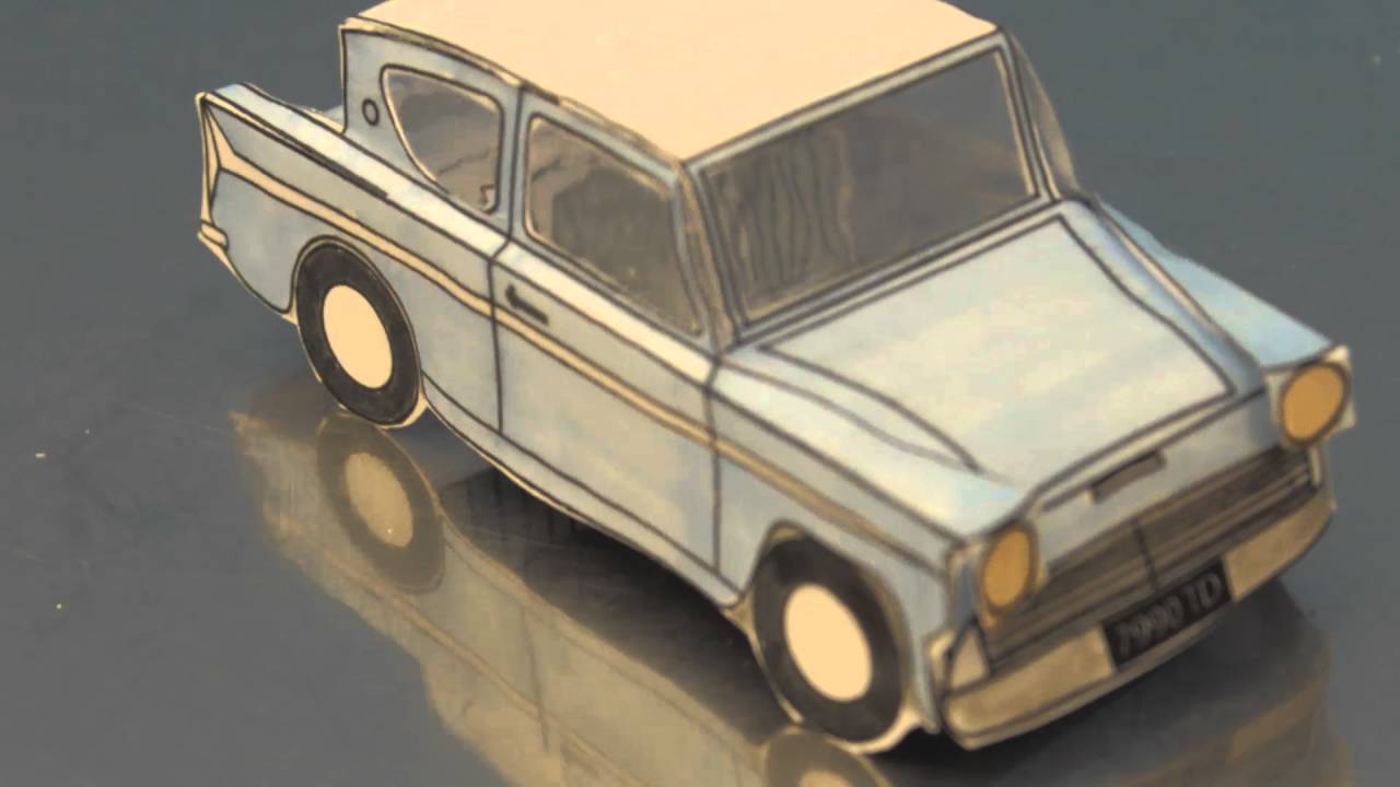 Harry Potter "PaperCraft Car" - YouTube