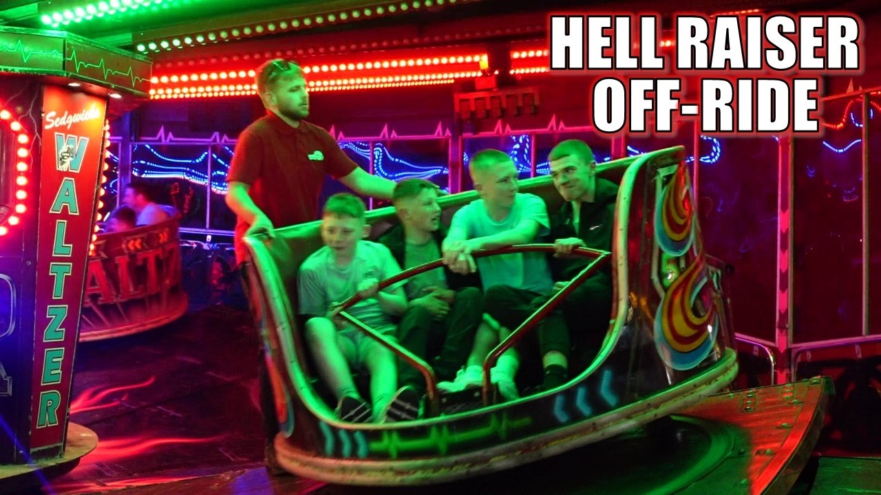 Hell Raiser Waltzer Off-Ride Footage, South Pier Crazy Spinning Ride ...