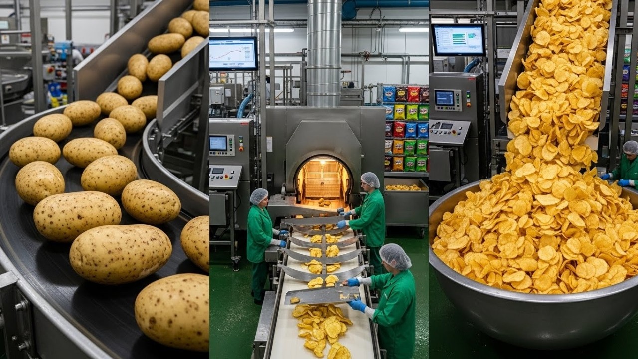 Inside a Modern Potato Chip Factory: From Whole Potatoes to Perfectly ...