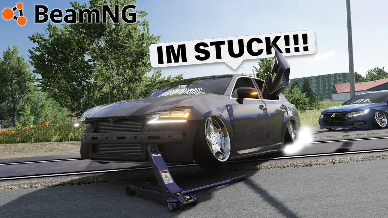 My STATIC CAR Gets STUCK On EVERYTHING In BeamNG BRUH || Static Car RP ...