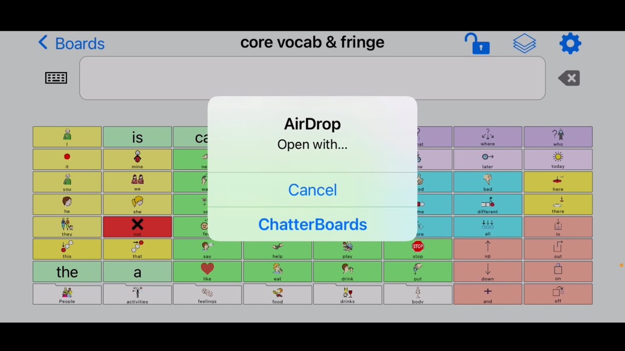 ChatterBoards AAC: How to share boards across devices - YouTube