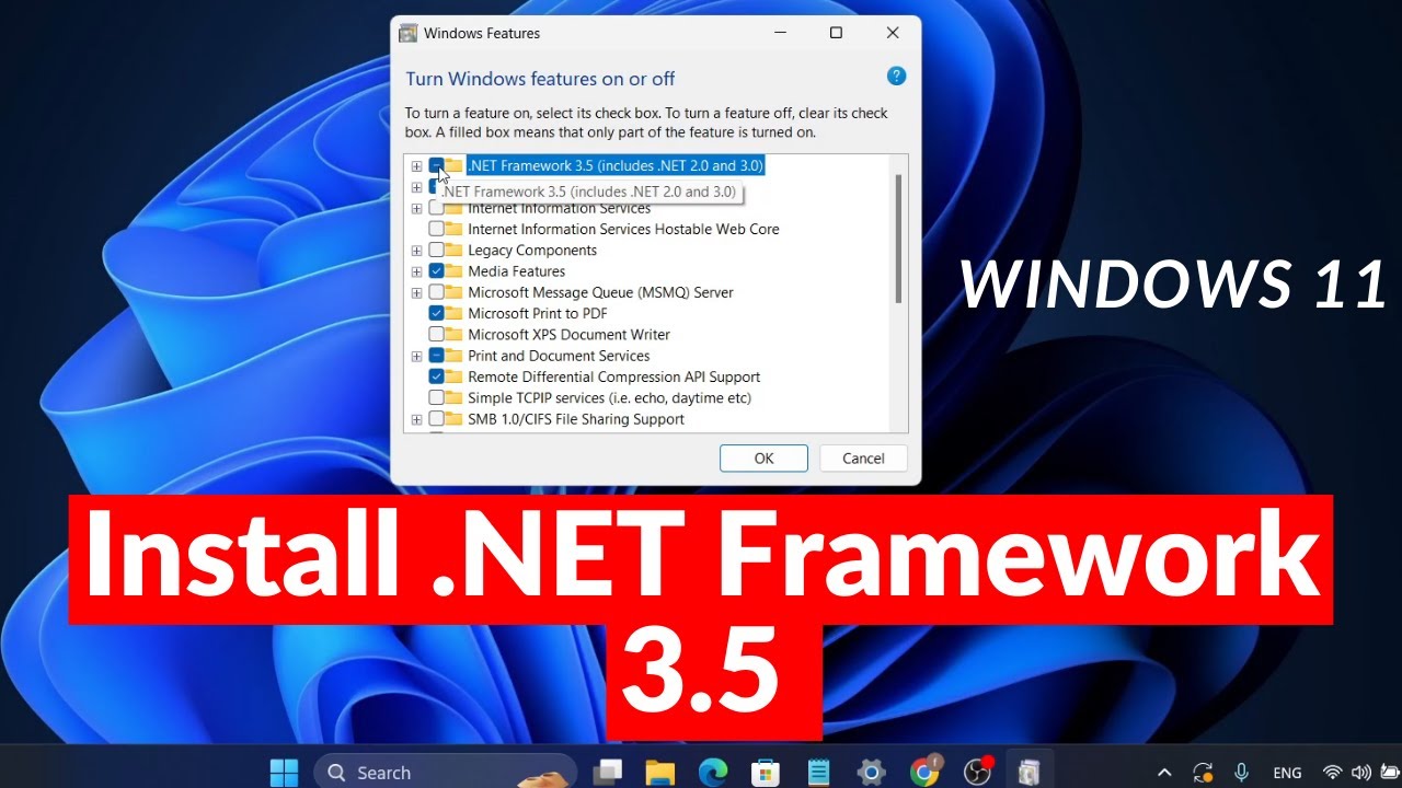 How to Install Net Framework 3.5 on Windows 11 - YouTube