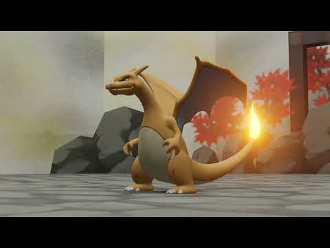 Charmeleon Evolves into Charizard! [Blender Animation]