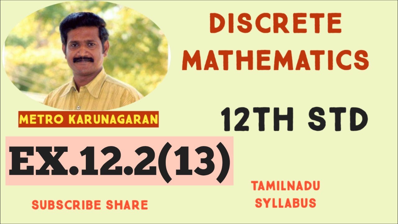 12th Std Maths Ex.12.2(13) Using truth table check whether the ...