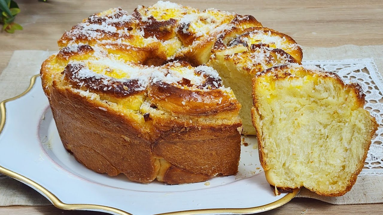 MELHOR DO QUE DE PADARIA! PÃO DOCE DE COCO FÁCIL E SUPER FOFINHO - YouTube