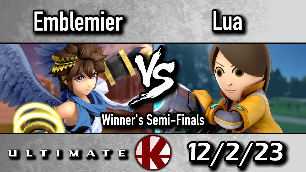 Emblemier (Pit) vs. Lua (Mii Gunner) - Winner's Semi-Finals - YouTube