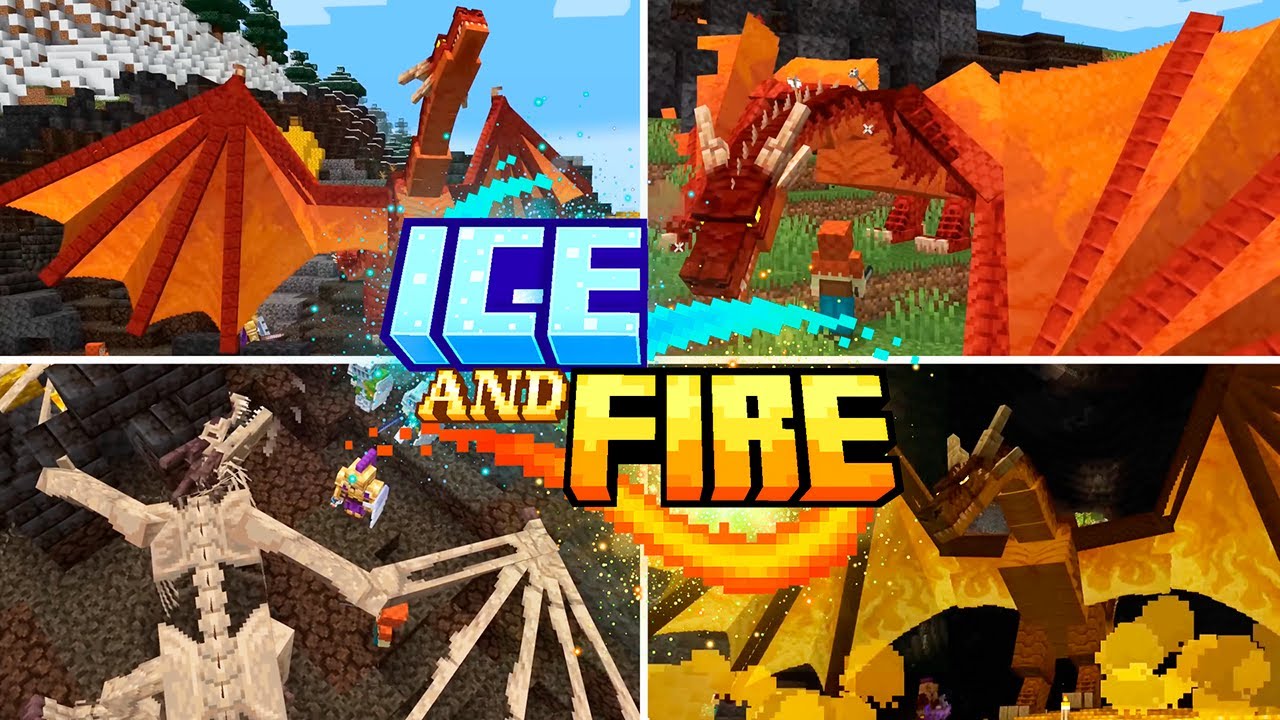 MINECRAFT:VAI LANÇAR O ICE AND FIRE 2!!! | TRAILER MOSTRA DRAGÕES ...