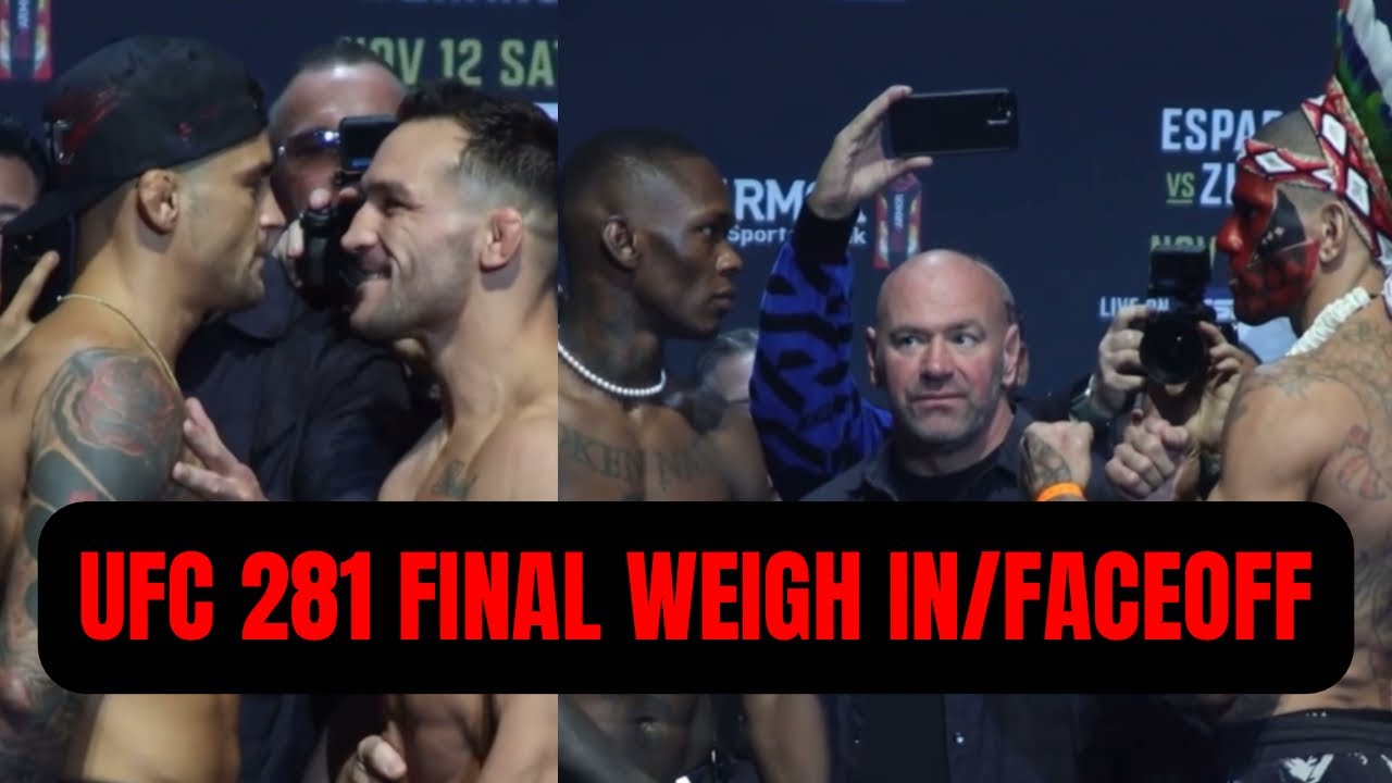 UFC 281 FINAL WEIGH IN & FACEOFF | UFC 281 - YouTube