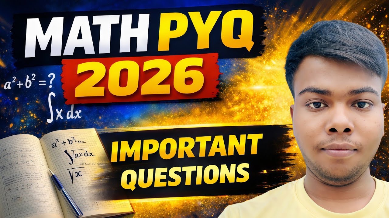 Pyq Series math most important questions - YouTube