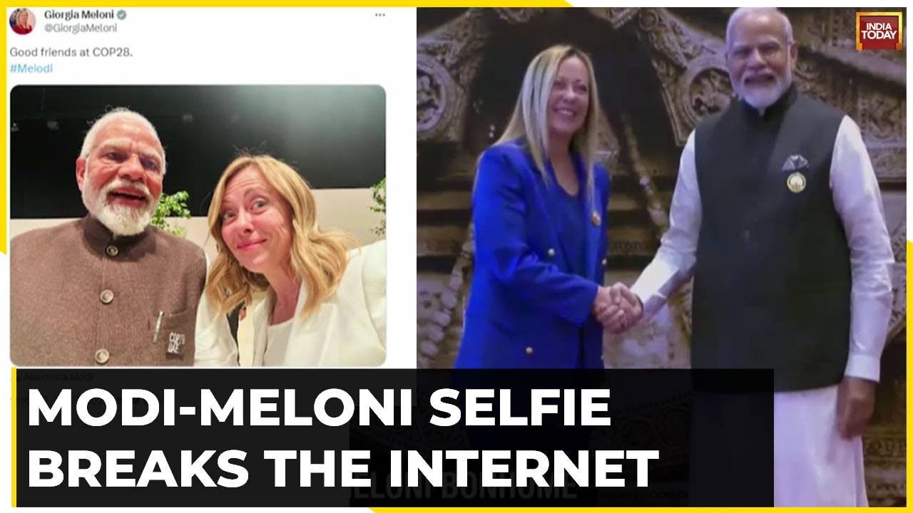 Meloni's '#melodi' Selfie Moment With PM Modi At COP28 Summit | #melodi Post That Broke Internet ...