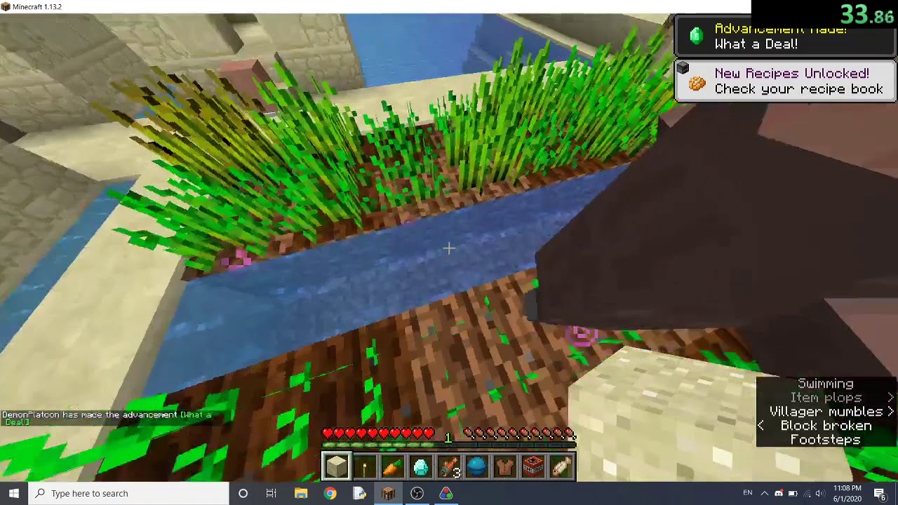 Minecraft Full Inventory SSG in 58.300 - YouTube