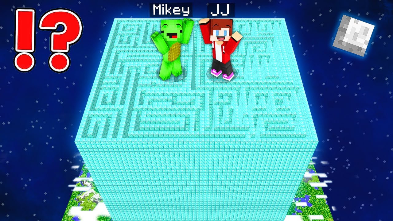 JJ And Mikey Found The TALLEST DIAMOND MAZE On This Planet - in Minecraft Challenge (Maizen ...