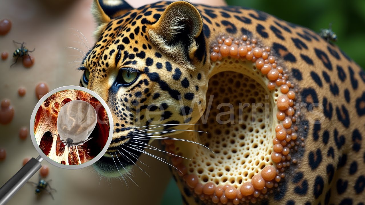 This Leopard Struggles to Escape a Relentless Swarm of Bees. - YouTube