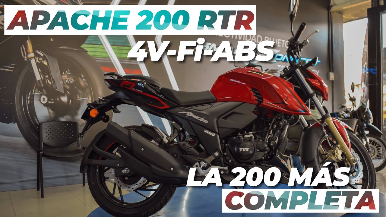 La TVS Apache 200 RTR Fi ABS Te sorprenderá - Dismerca - YouTube