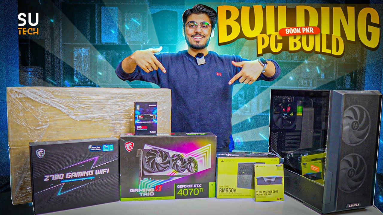 BUILDING 1 million PKR Gaming PC😍🧡 | 13700K + 32GB RAM + RTX 4070TI ...