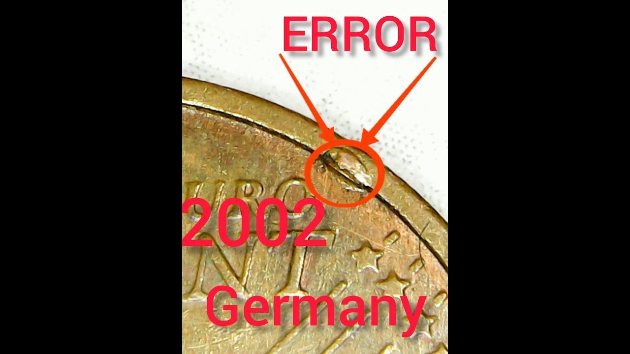 2 euro cent German coin.. error on the back of the coin.. year 2002 ...