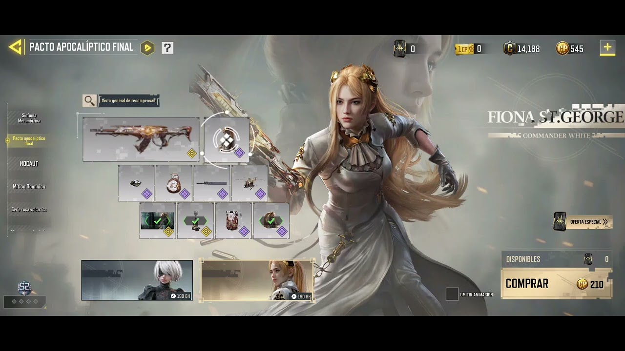 Girando la ruleta de Fiona de Nier Autómata call Of Duty Mobile con 900 suerte o no? - YouTube