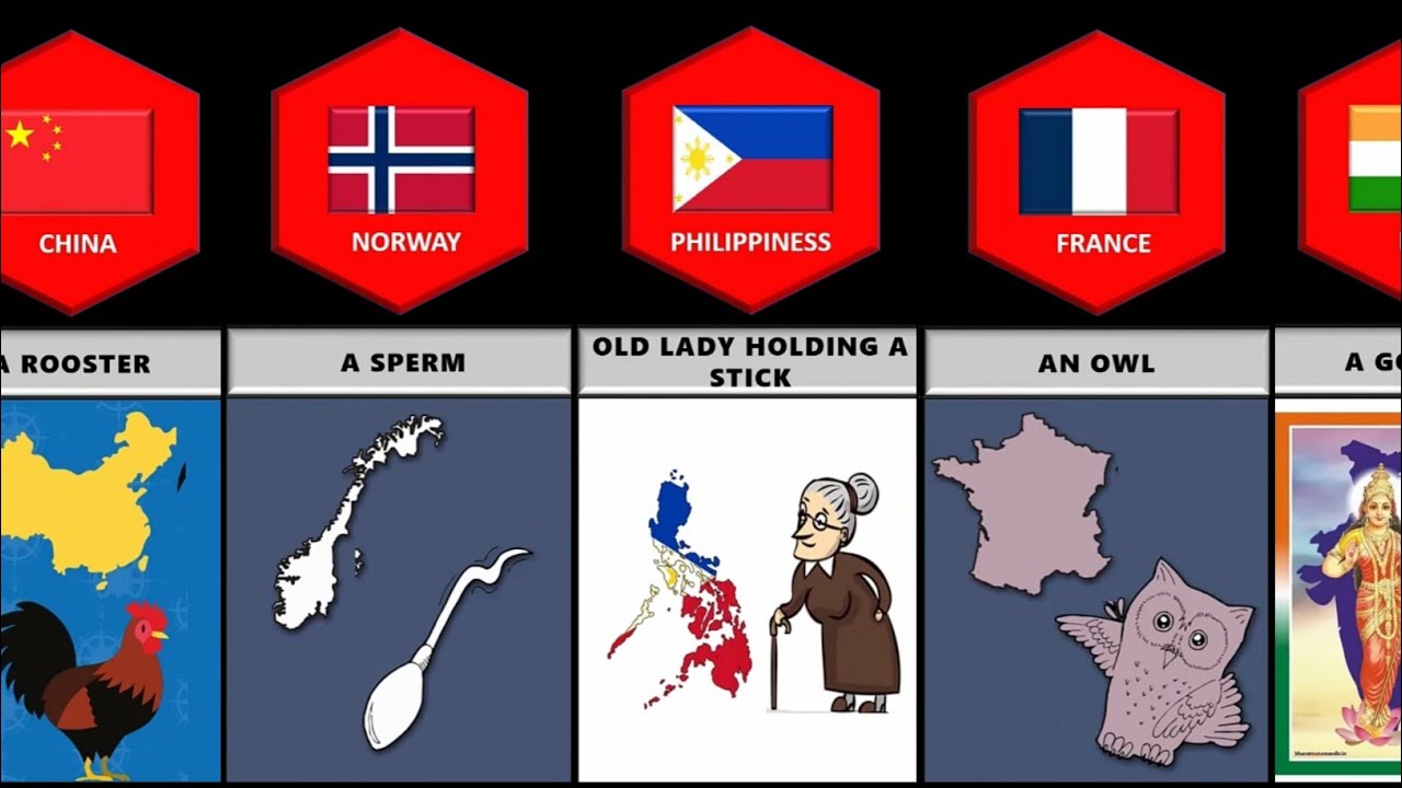 Countries Map That look like Things And Animals || Countries Map From ...