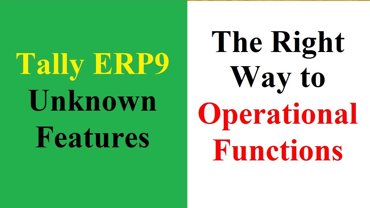 Gateway of Tally ERP9 | Gateway of Tally Main Menu | Gateway of Tally ...