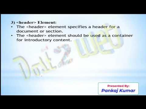 HTML5 Web Technology and its application 18CS63 - YouTube