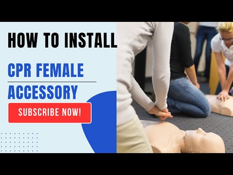 how to Use the Female Accessory for CPR Class #cpr #aed #firstaid