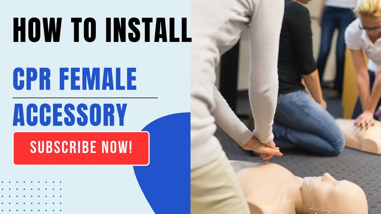 how to Use the Female Accessory for CPR Class #cpr #aed #firstaid - YouTube