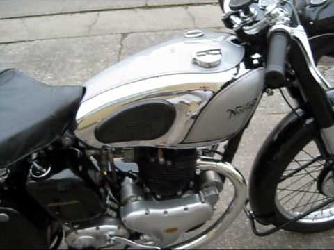 1950 Norton Model 7: starting sequence - YouTube