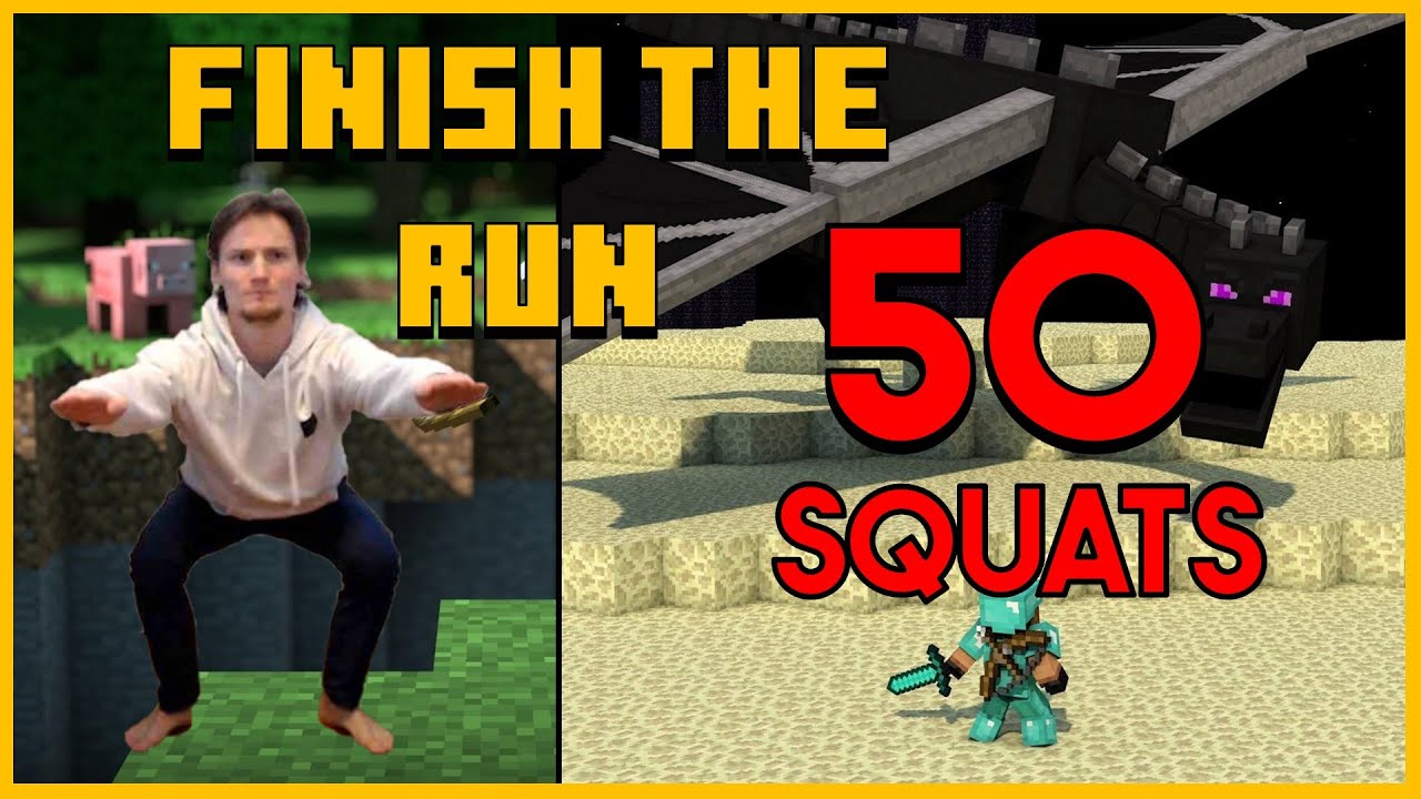 Beat Minecraft or Do 50 Squats! | Minecraft Speedrun - YouTube