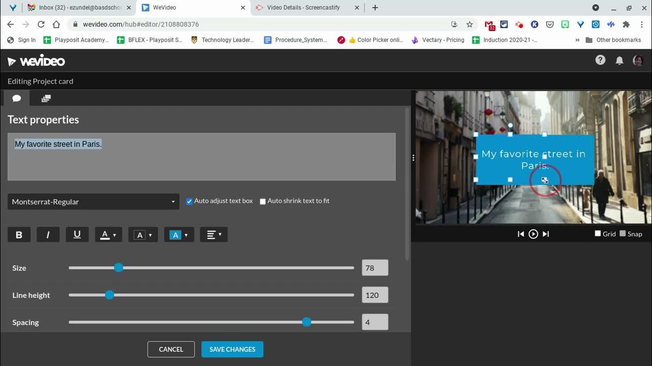 WeVideo (March 2021): Adding Text, Audio, Transitions, Backgrounds - YouTube