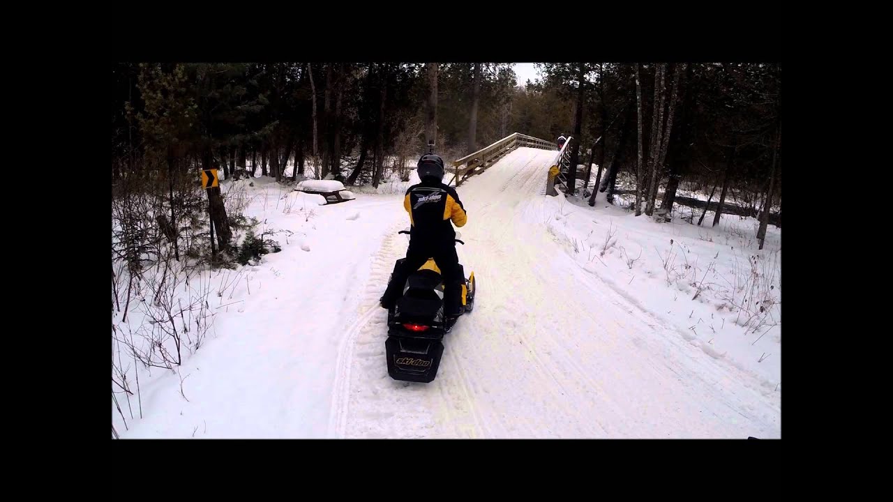 Maine Snowmobiling Rangeley January 18, 2014 - YouTube