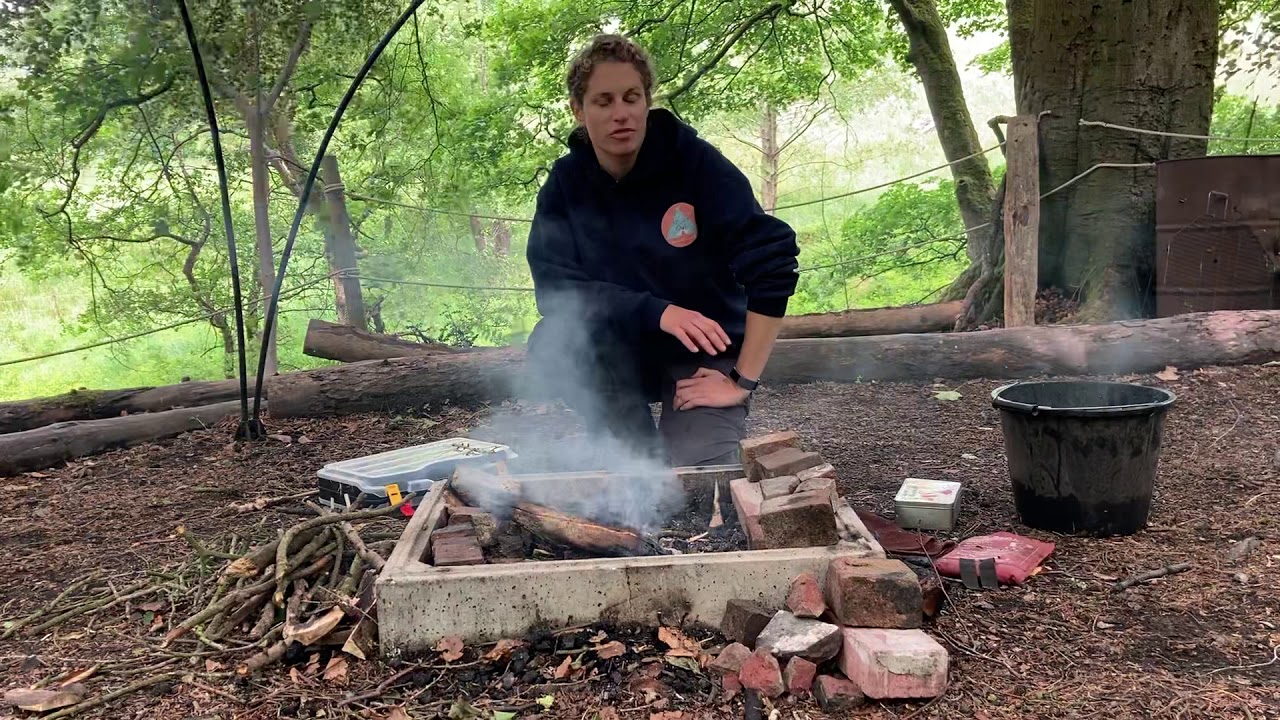 Demonstrating how to extinguish a campfire - YouTube