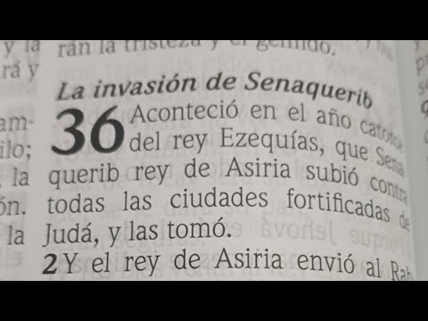 🔴BIBLIA EN VIVO. Isaias 36 y 37 (La invasión de Senaquerib) - YouTube