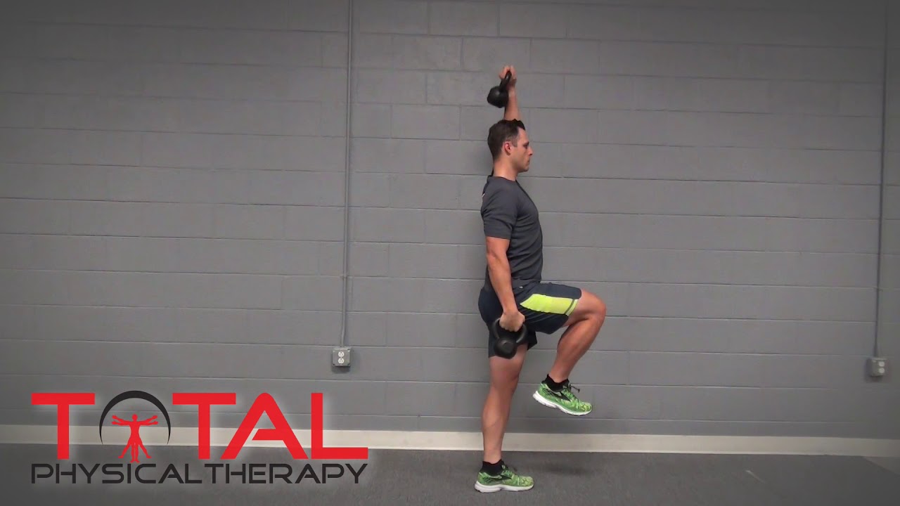 Marching alternating overhead press - YouTube