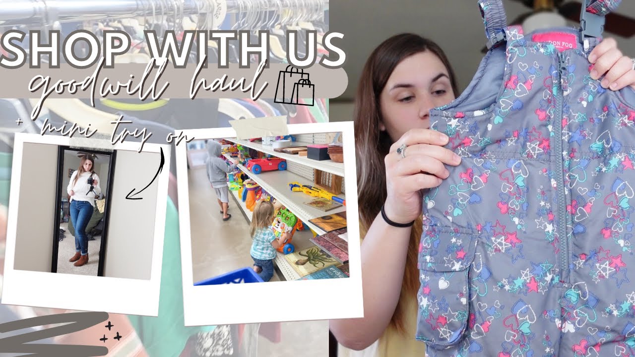 Shop With Us & Goodwill Haul & Baby Laughs For The First Time! - YouTube
