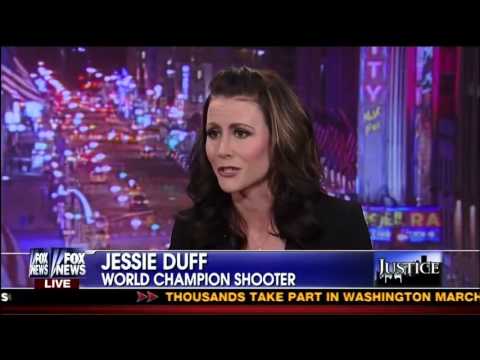 Jessie Duff Straight Shooting on the 2nd Amendment w Judge Jeanine 1 26 ...