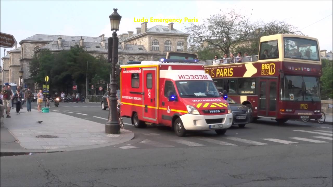 pompiers de Paris FPT échelle vsav Bea En urgence Paris Fire Dept Fire ...