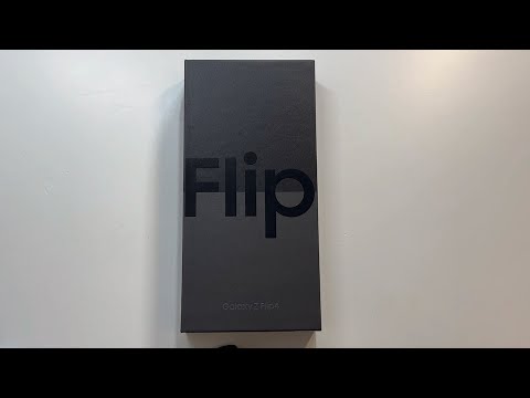 SAMSUNG Galaxy Z Flip 4 Graphite Unboxing - YouTube