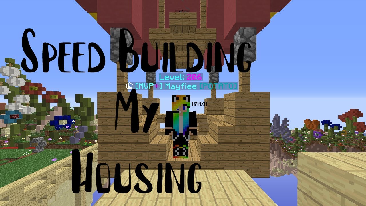 MC PC:Hypixel Housing Speed Build My housing Wolves vs humans - YouTube