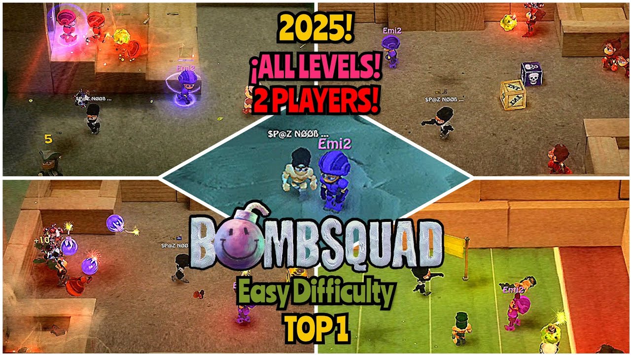 Bombsquad ALL LEVELS CAMPAIGN 🏆TOP 1🏆 (Easy Mode) 2 PLAYERS 2025 - By SPAZNOOBYT & Emi2 - YouTube