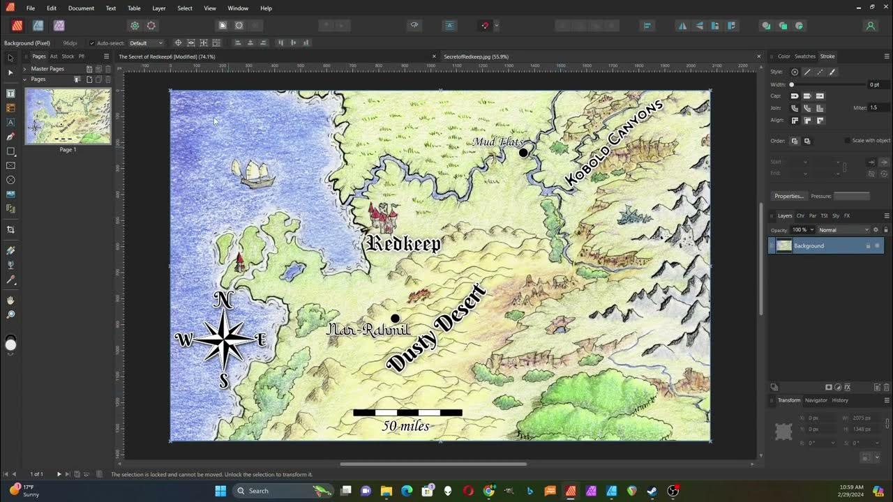 Importing a Map Into Affinity Publisher - YouTube