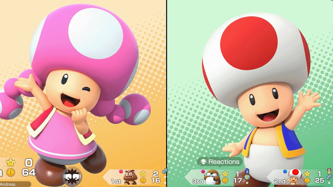 Super Mario Party Jamboree - Monty Mole vs Toad vs Toadette vs Goomba ...