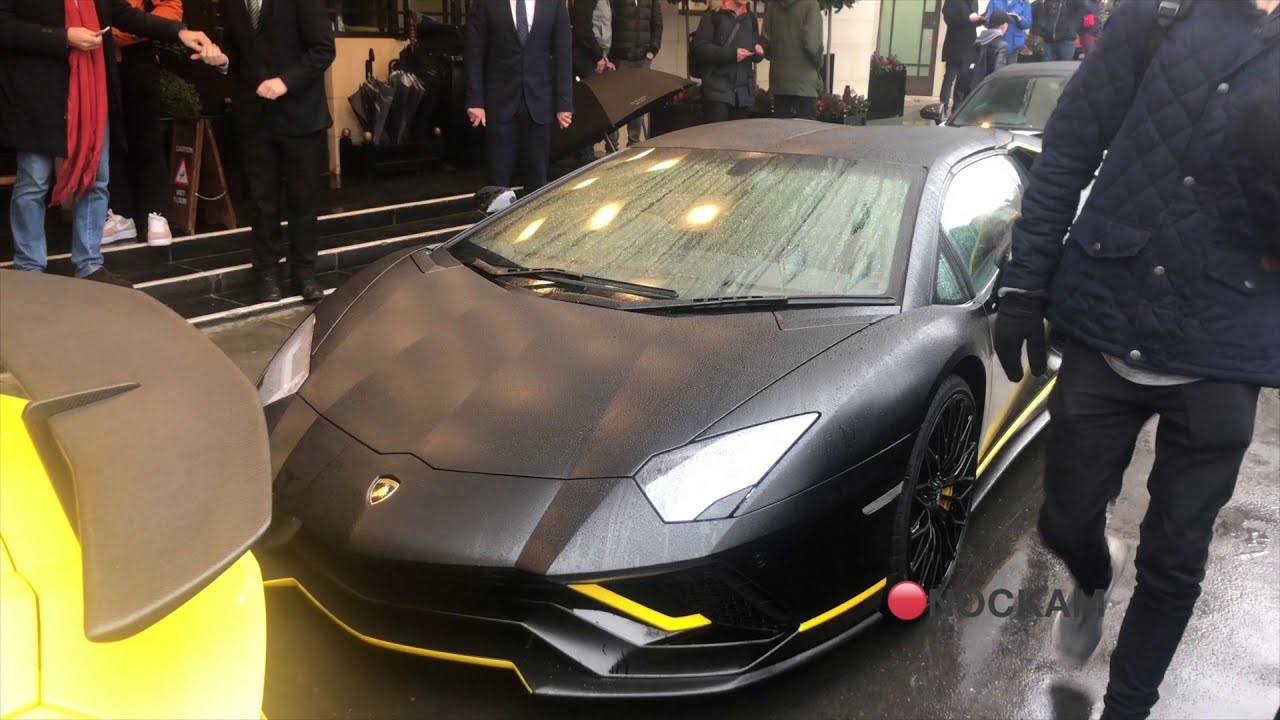 Rana65556 Aventador S Roadster Delivery with Archie hamilton Audi R8 ...