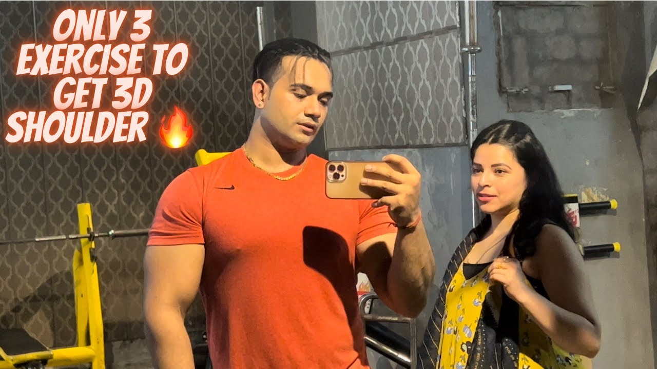 3d shoulder workout new variations🔥 #shoulder #fitness #vlog #gym vlog ...
