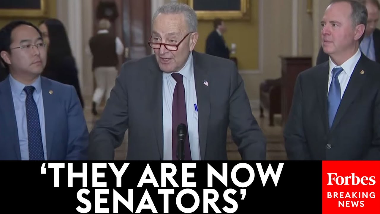 BREAKING NEWS: Schumer Introduces Adam Schiff, Andy Kim As New Senators ...