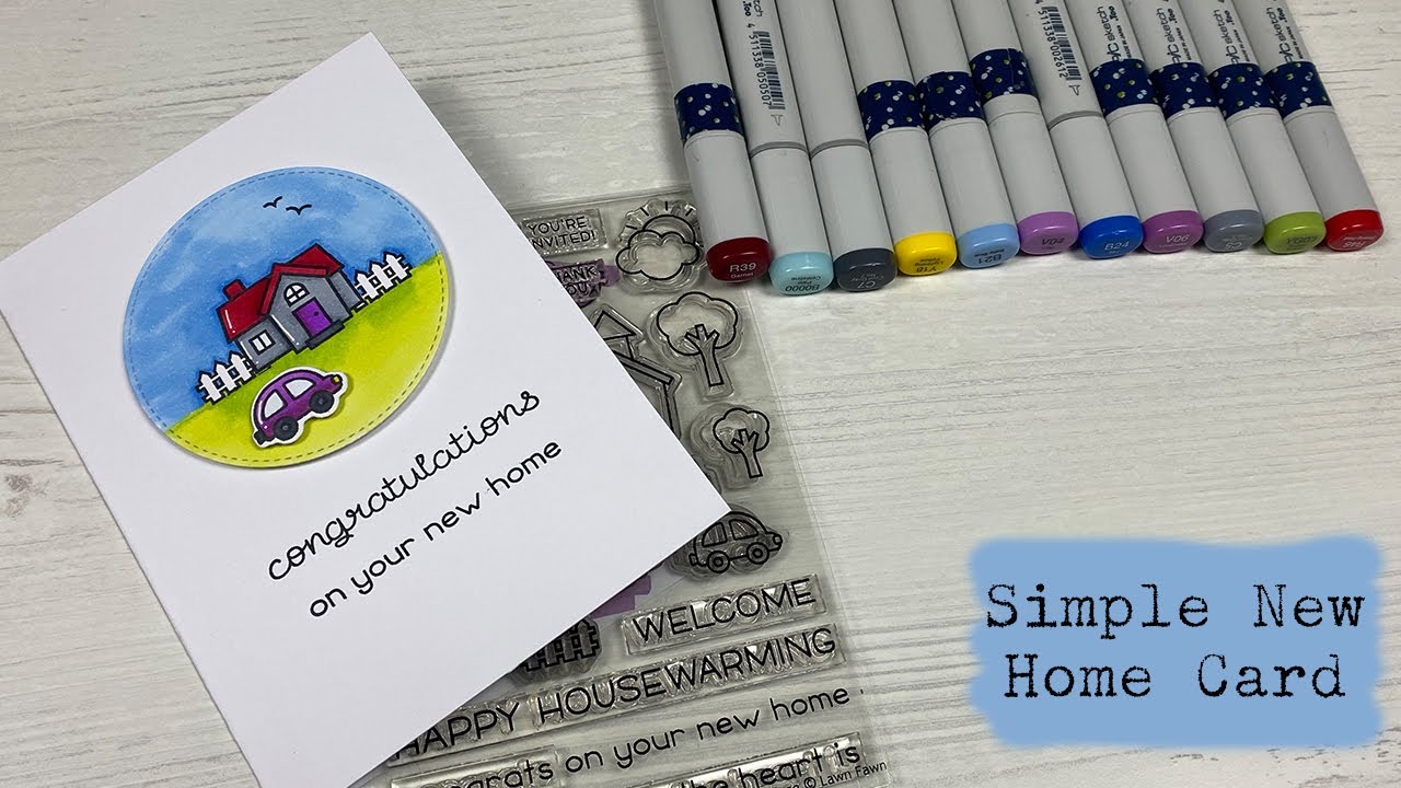 Simple New Home Card - YouTube