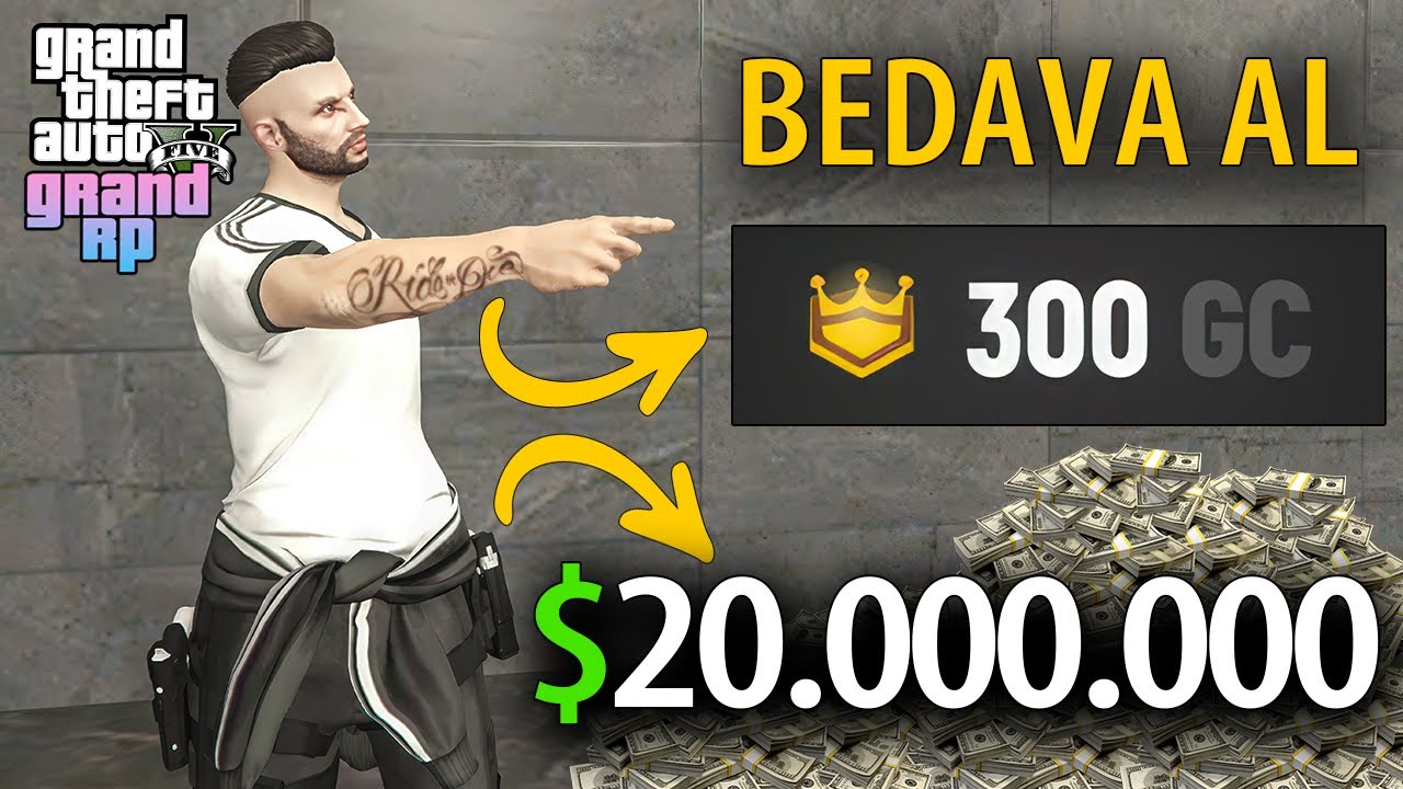 GTA 5 GRAND RP DE BEDAVA 300 GC & 20 MİLYON $ KAZANMAK ! MUHTEŞEM YENİ ...