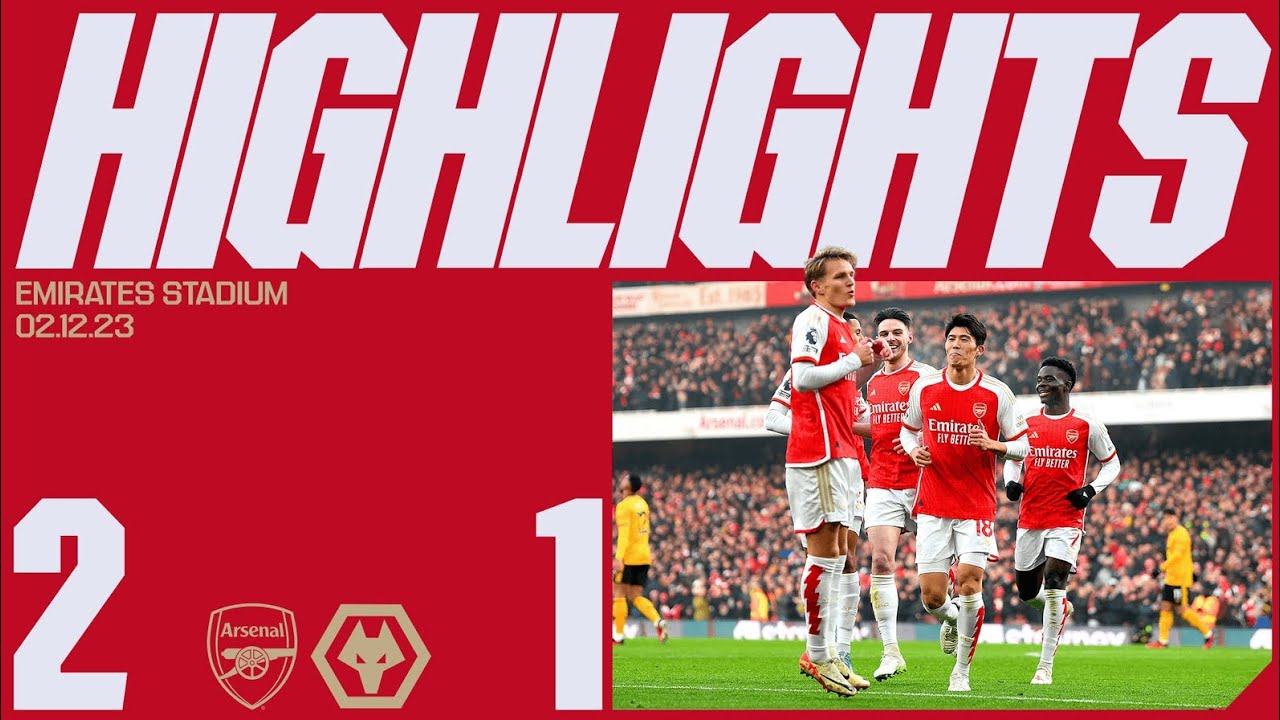 Arsenal vs Wolverhampton ( 2-1) | Goals & Extended Highlights | Premier ...