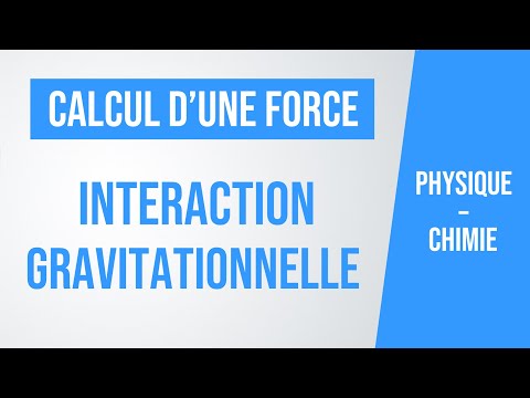 CALCUL d'une FORCE d'interaction gravitationnelle | Physique-Chimie (collège, lycée)