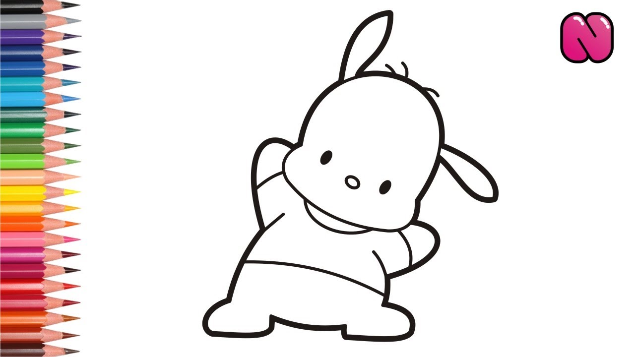 Pochacco, Menggambar Dan Mewarnai Untuk Anak | Belajar Menggambar ...